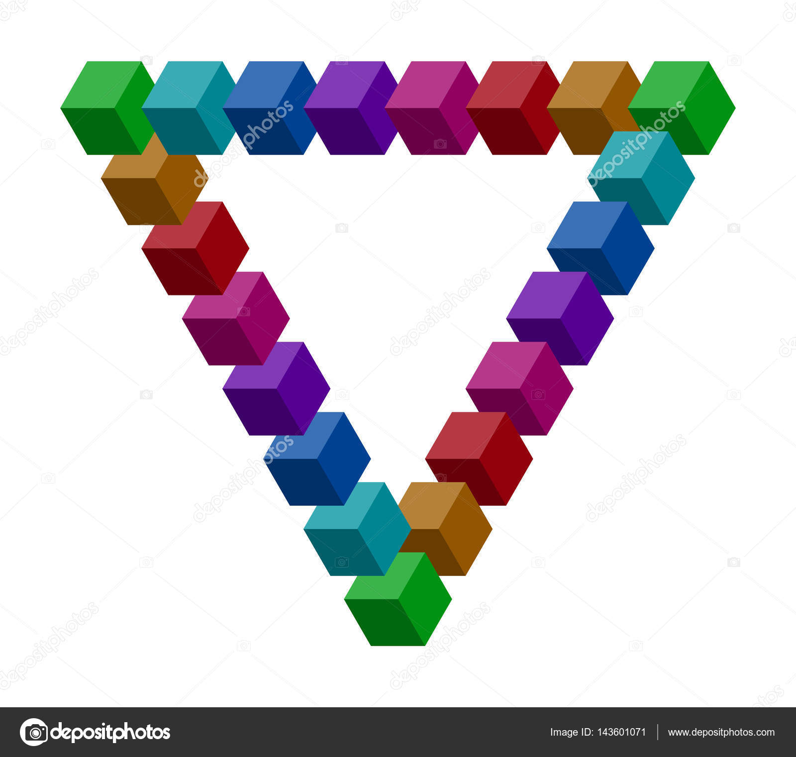 Penrose Triangle Cubes