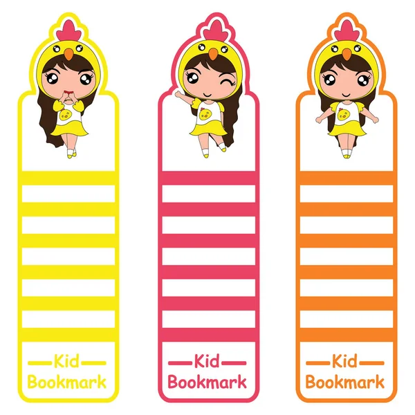 Bookmarks for children, colorful — Stock Vector © Elizabetalexa #15342621