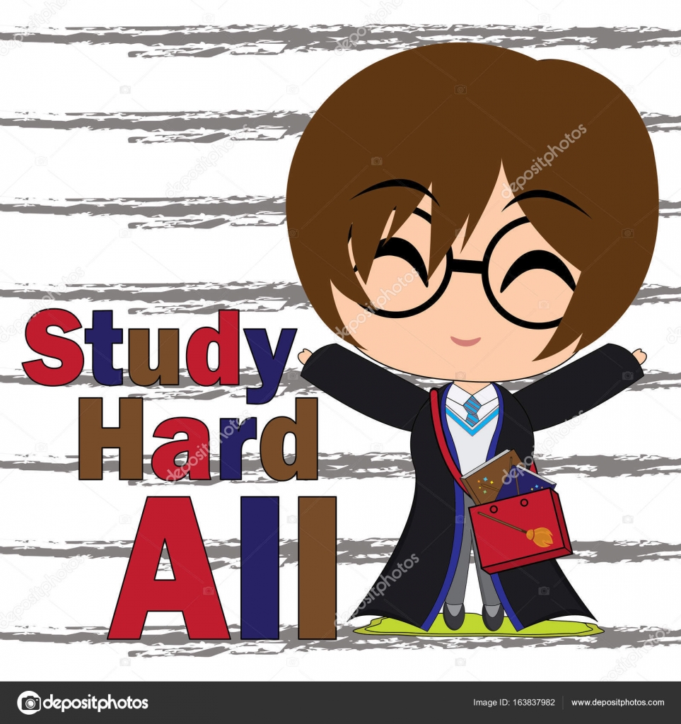 Studying Hard Cartoon