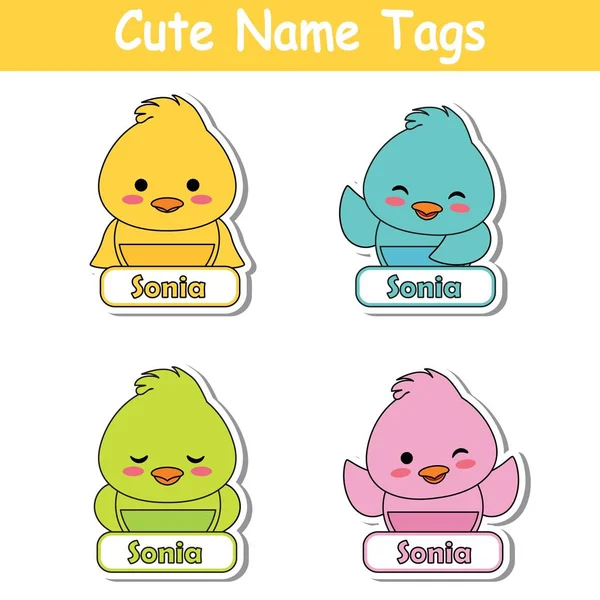 Vector cartoon illustration with cute bear girls smile on colorful ...