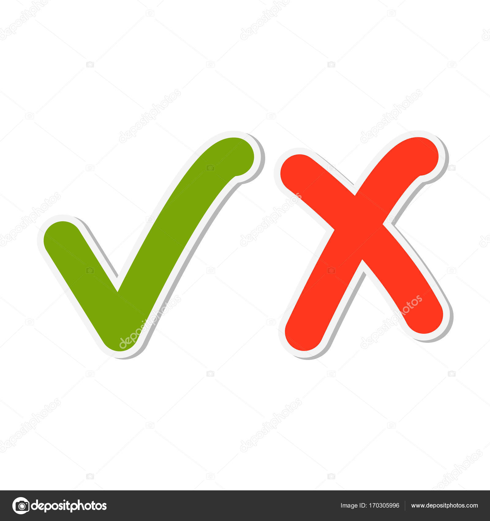 Check mark stickers Stock Vector Image by ©OleksandrMalysh #170305996