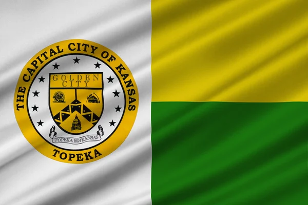 Flag of Topeka in Kansas, USA — Stock Photo © dique.bk.ru #127545868