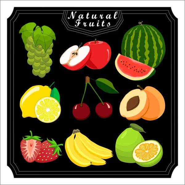Gorgeous shiny fruit icon set Stock Vector Image by ©Krisdog #6577709