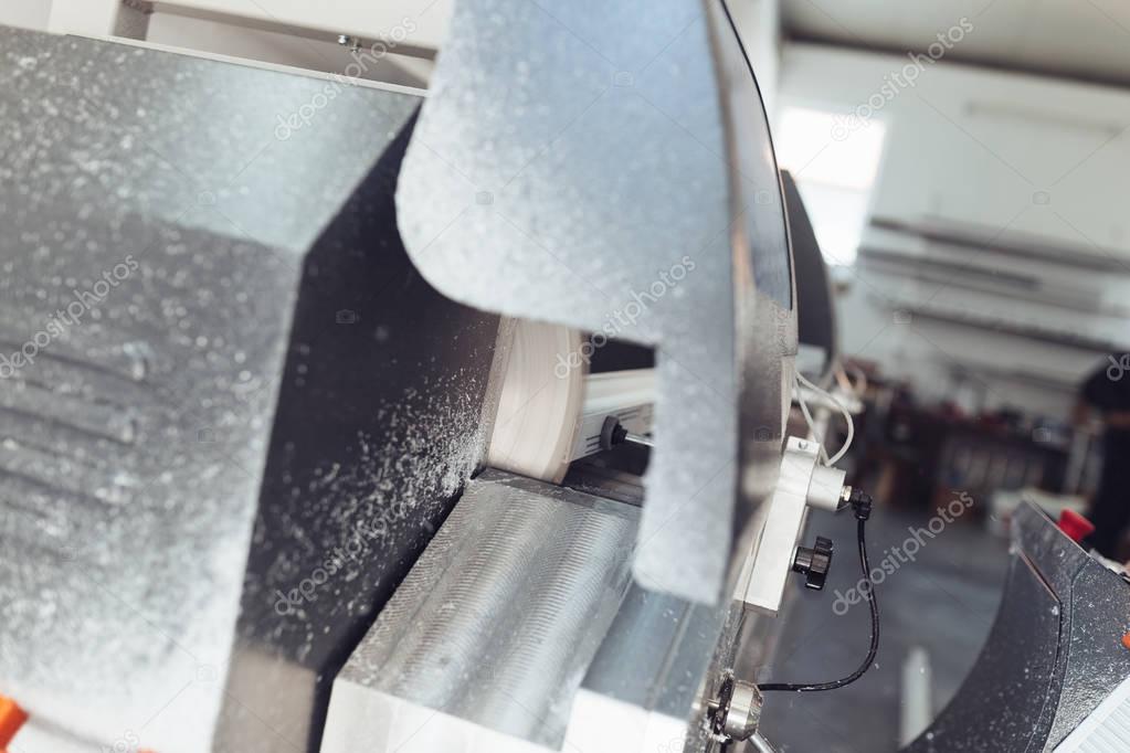 Machine for aluminum and PVC profile cutting Stock Photo by ©DuxX73 ...