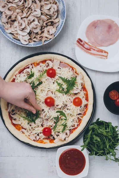 Pizza making Stock Photos, Royalty Free Pizza making Images | Depositphotos