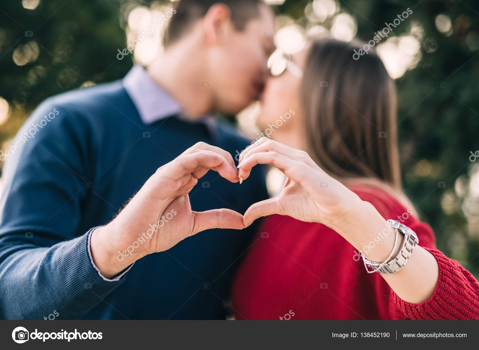 Heart Sign With Hands Couple
