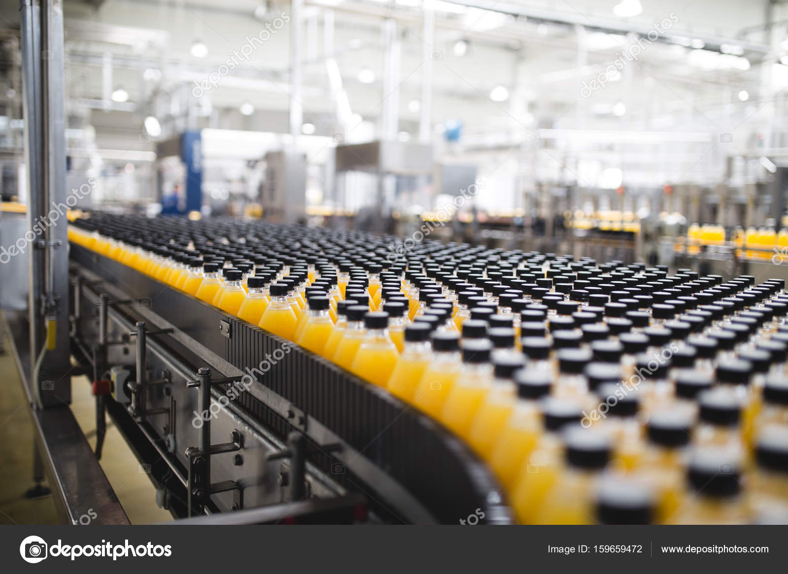 Factory line for bottling of soda — Stock Photo © DuxX73 #159659472