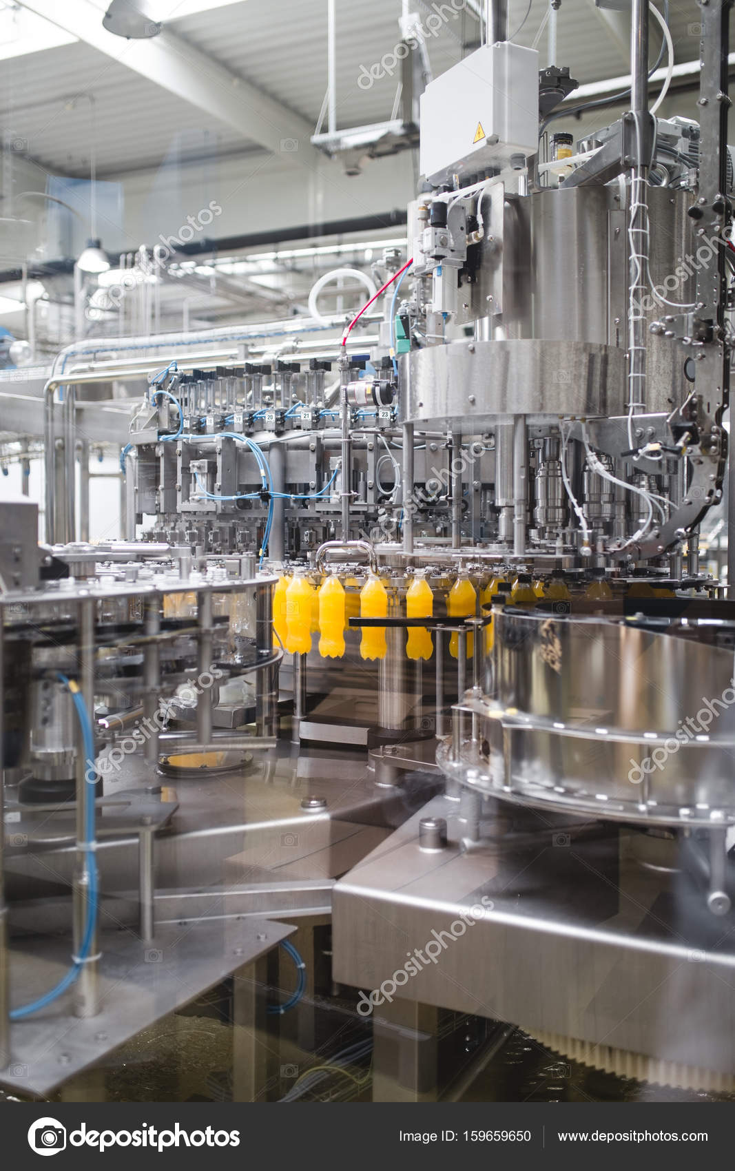 Factory line for bottling of soda — Stock Photo © DuxX73 #159659650