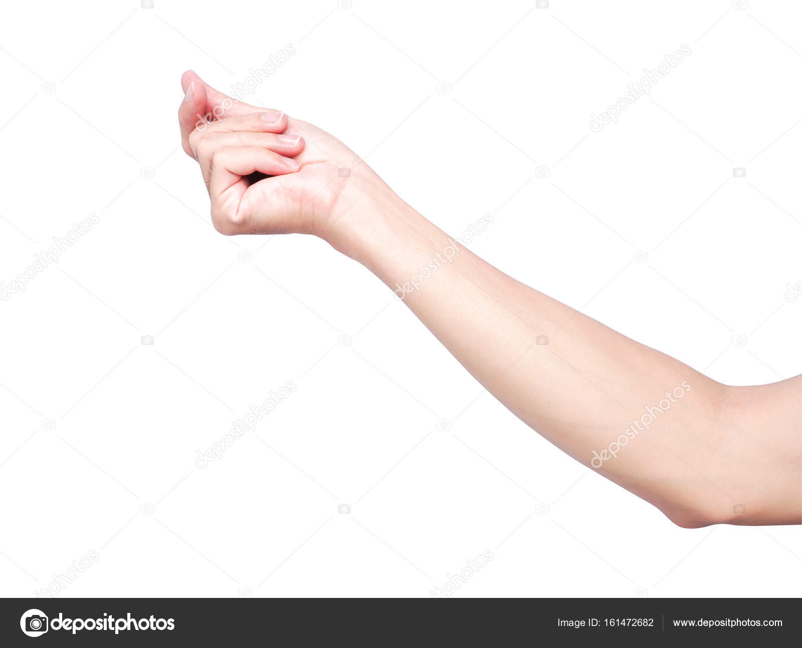 Hand snapping fingers isolate on white background with clipping path ...
