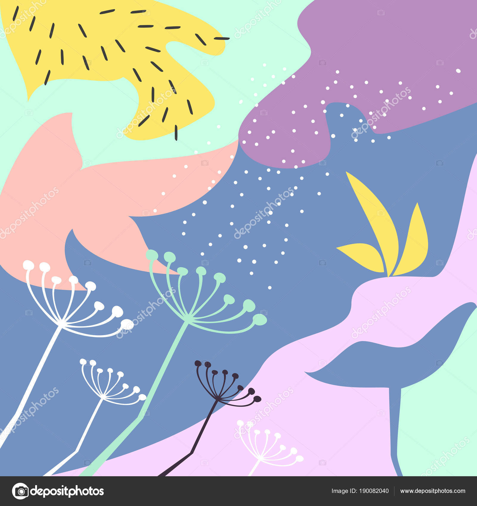 Collage with creative universal background. Stock Vector by ...