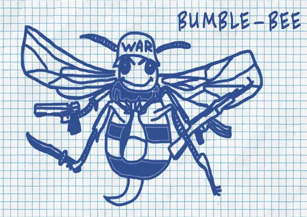 Angry Fly Squared Paper drawing Stock Photo by ©serg-eril 183167372