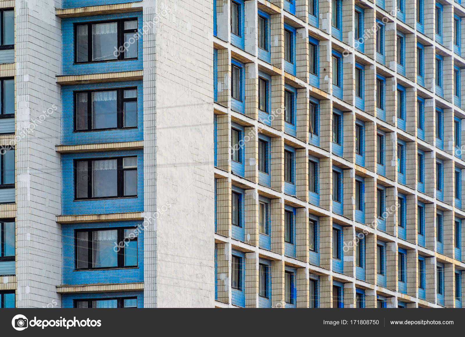 Facade Old High Rise Building Urbanization Concept — Stock Photo © V ...