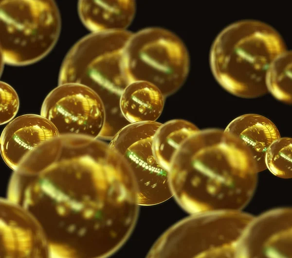 3d abstract gold spheres Stock Photos, Royalty Free 3d abstract gold ...