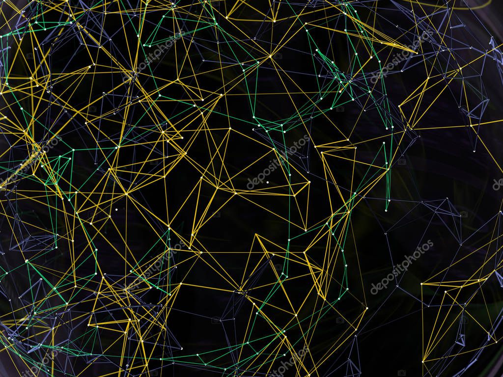 Abstract connected dots pattern Stock Photo by ©AnatomyInsider 129018670