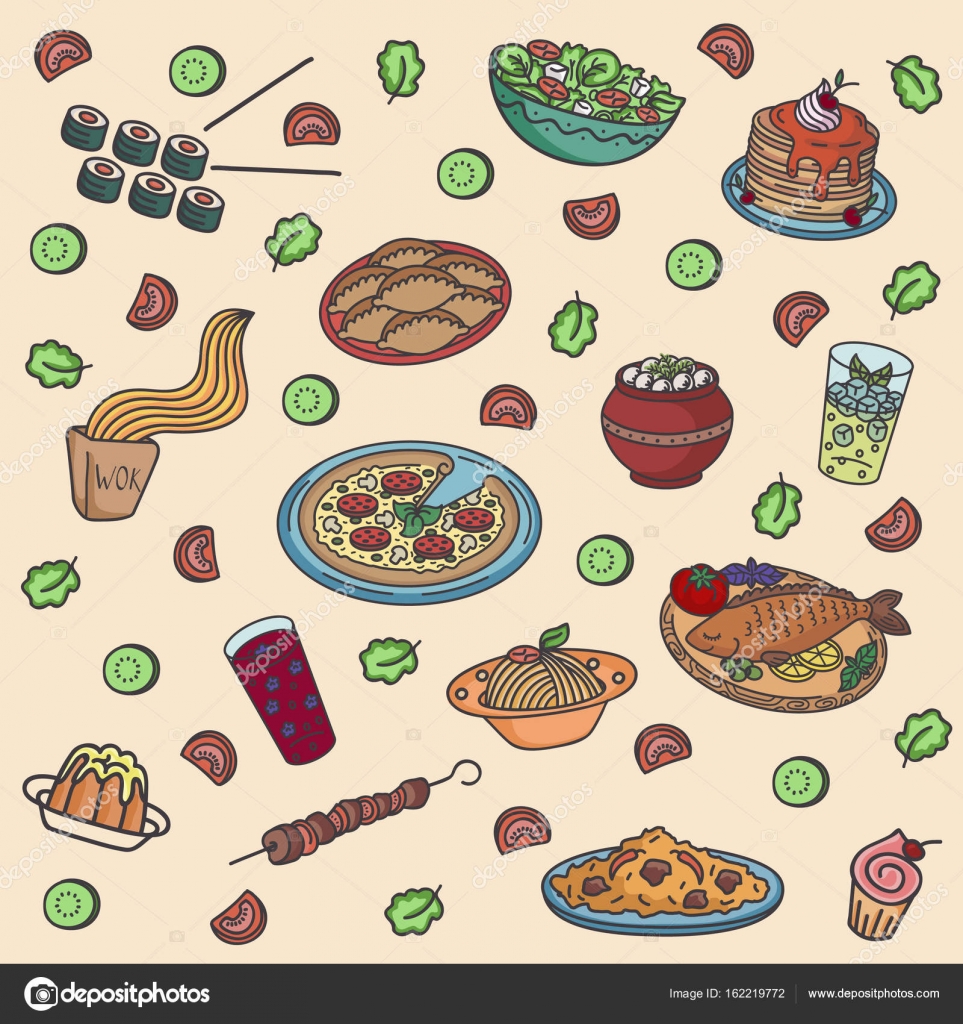 Cute bright vector food pattern Stock Vector Image by ©Zhannamay27 ...