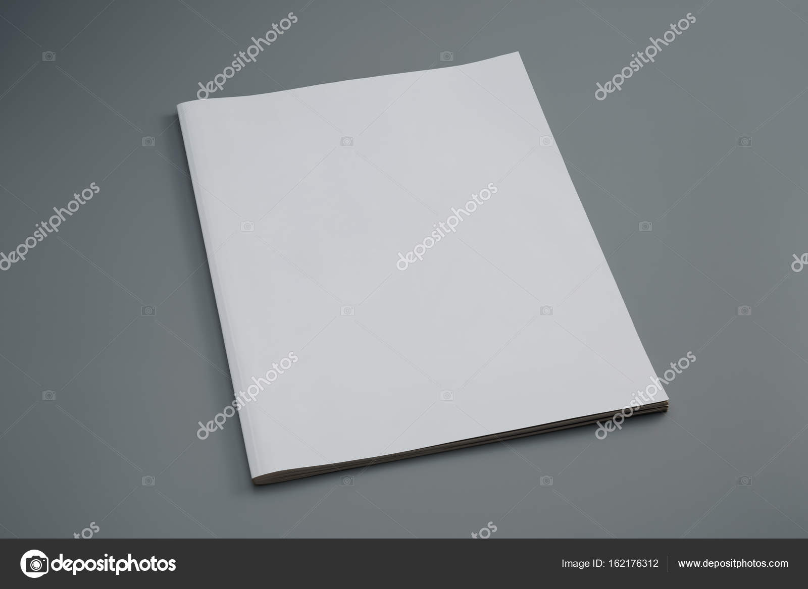 Dummy used magazine on gray background Stock Photo by ©bakzero 162176312