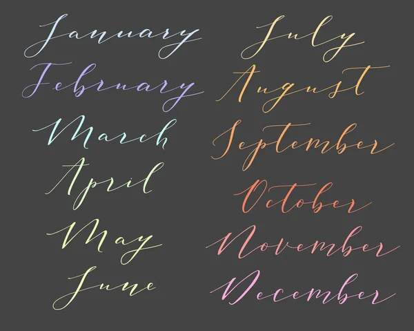 Months calligraphy Images - Search Images on Everypixel