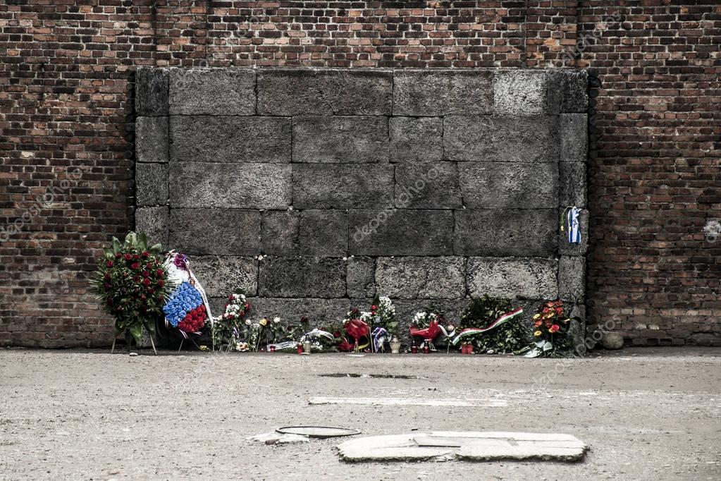Bloque 10 Campo de concentraci n del muro de ejecuci n Auschwitz ...