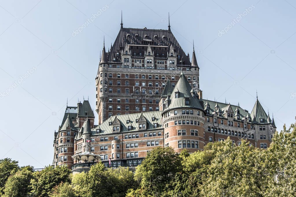 Canada Quebec City Chateau Frontenac atracción turística más famosa ...