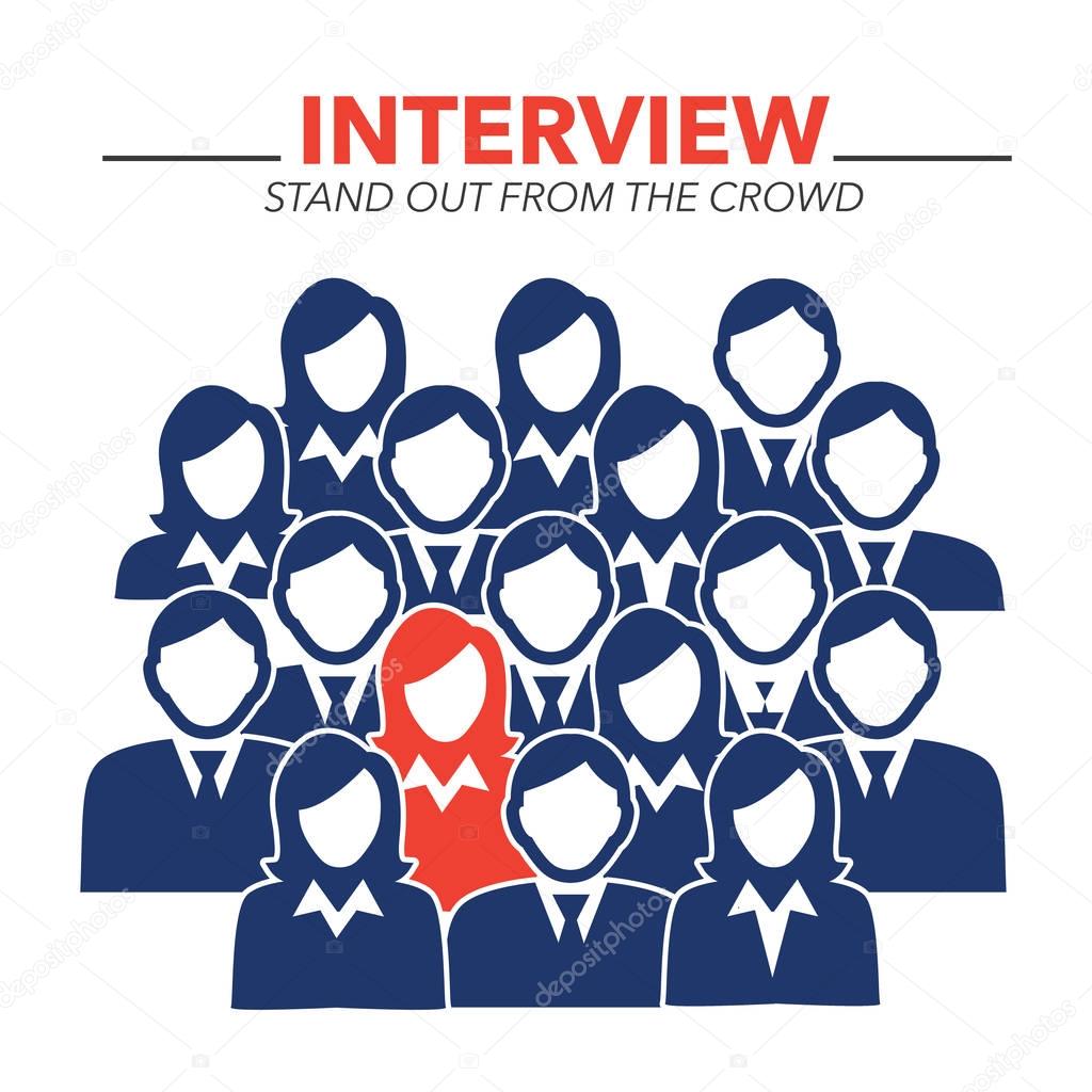 Nuevo botón de contratación que retrata a diferentes personas con ...