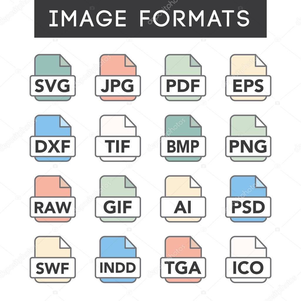 Iconos de formato de imagen - PNG, JPG, EPS, PDF, SVG 2023