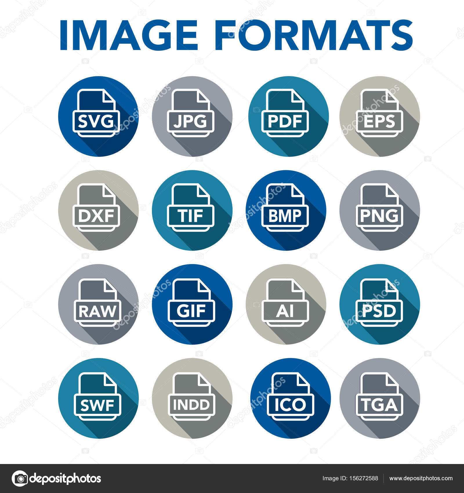 Iconos de formato de imagen - PNG, JPG, EPS, PDF, SVG Vector de stock ...
