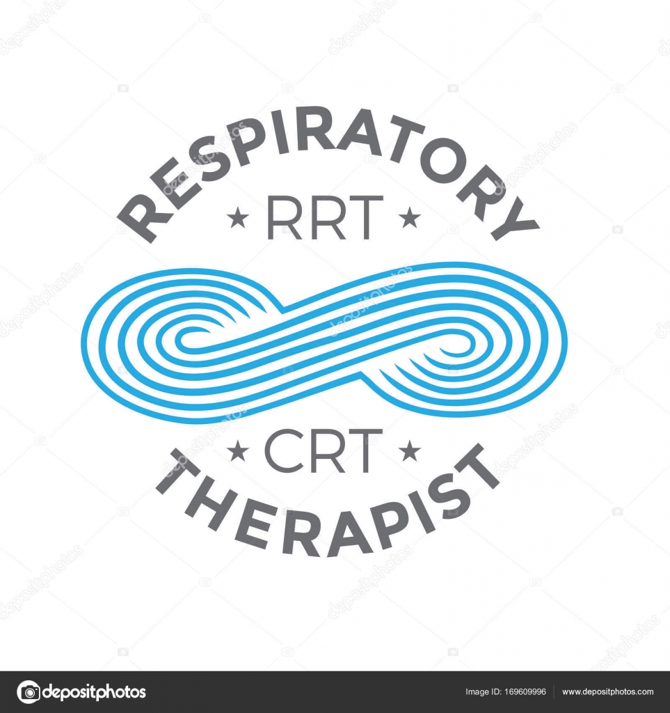 Respiratory Therapy Medical Symbol Icon - for RRT, RT or CRT Stock ...