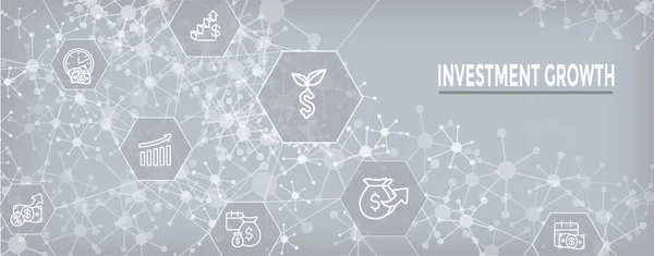 Set Ikon Pertumbuhan, Investasi, dan Simbol Dolar, dll Vektor Stok oleh ...