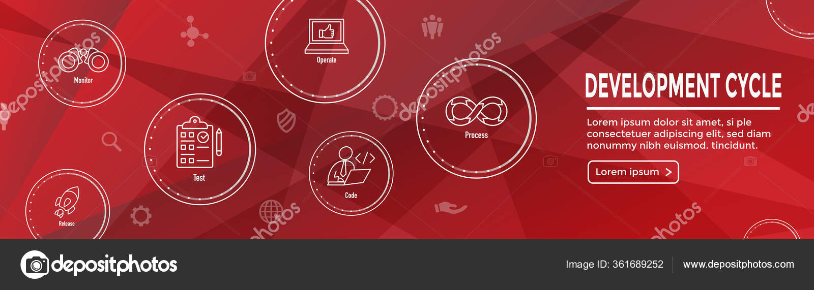 Development Operations Life Cycle Devops Icon Process Build Etc Stock Vector Image by ©bearsky23 ...