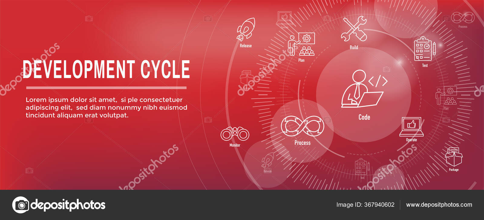 Development Operations Life Cycle Devops Icon Process Build Etc Stock Vector Image by ©bearsky23 ...