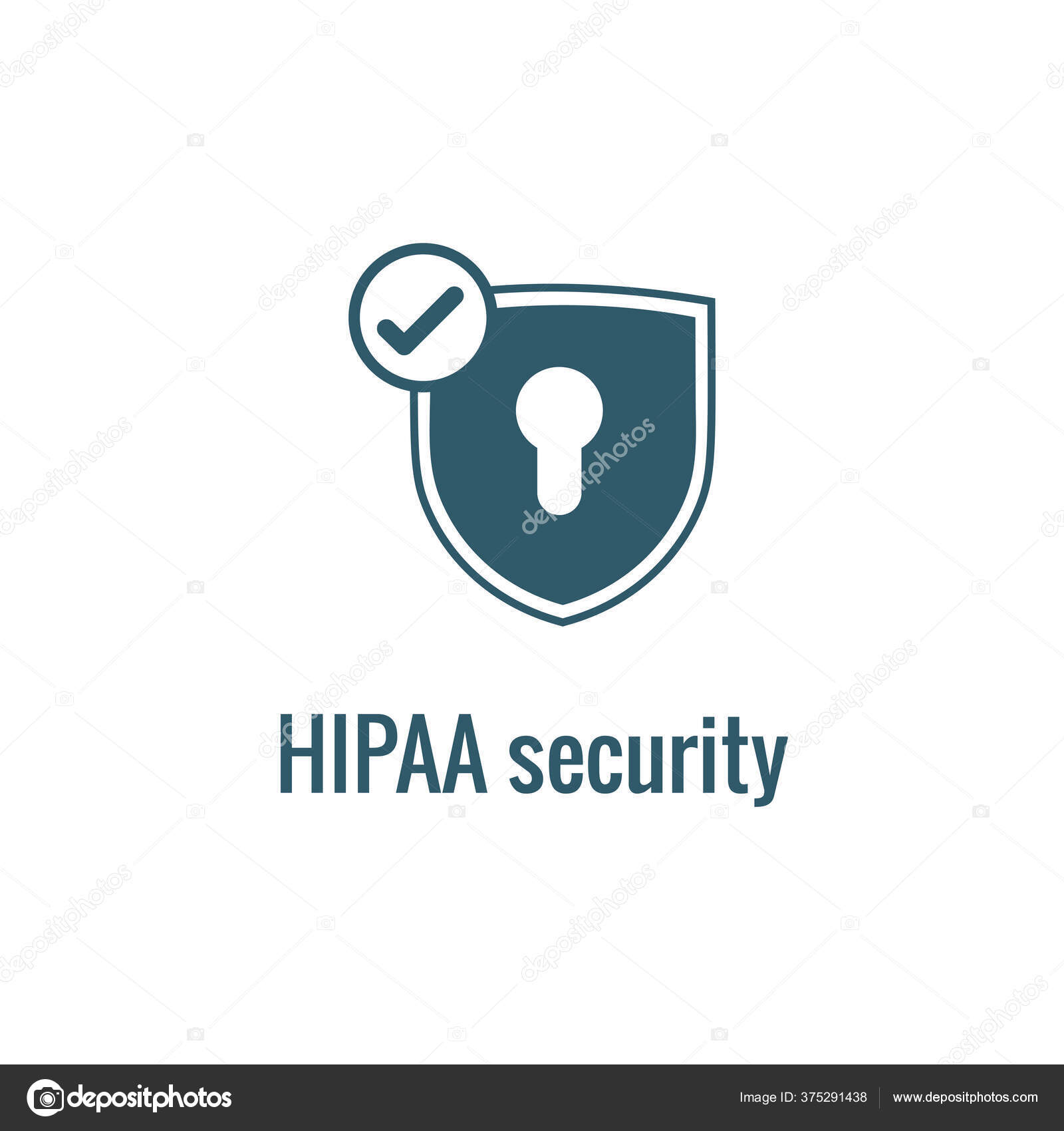Hipaa Compliance Icon Set Hippa Image Involving Medical Privacy Stock ...
