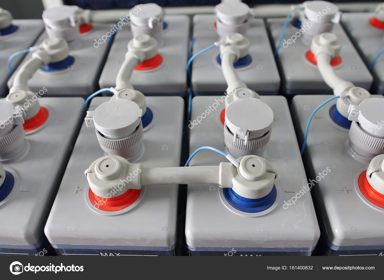 Electric industrial battery direct current supply. Stock Photo by ...