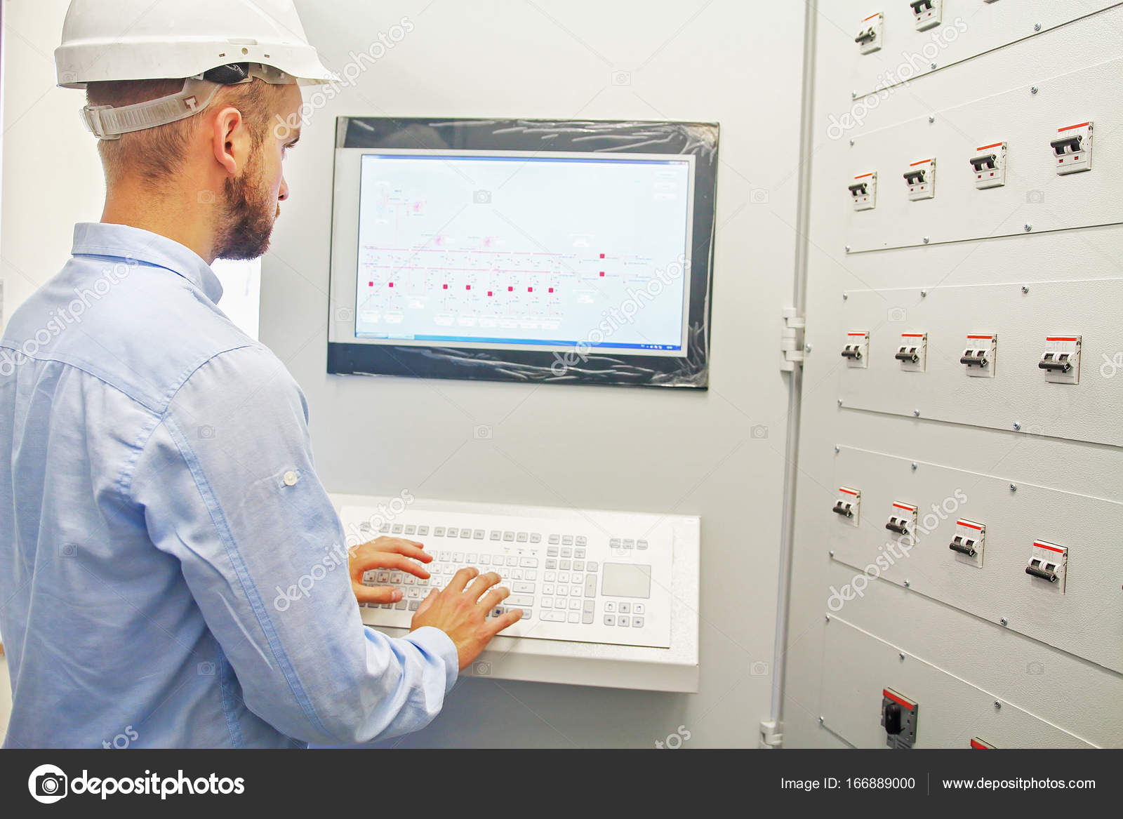 Engineer remotely controls technological process from dispatcher ...