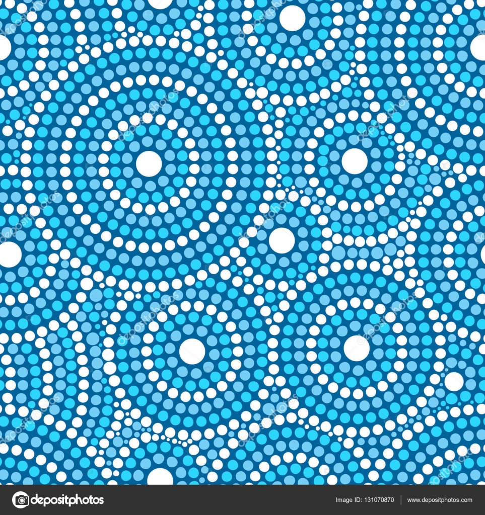 Abstract concentric dotted circle pattern vector seamless. Decoration ...