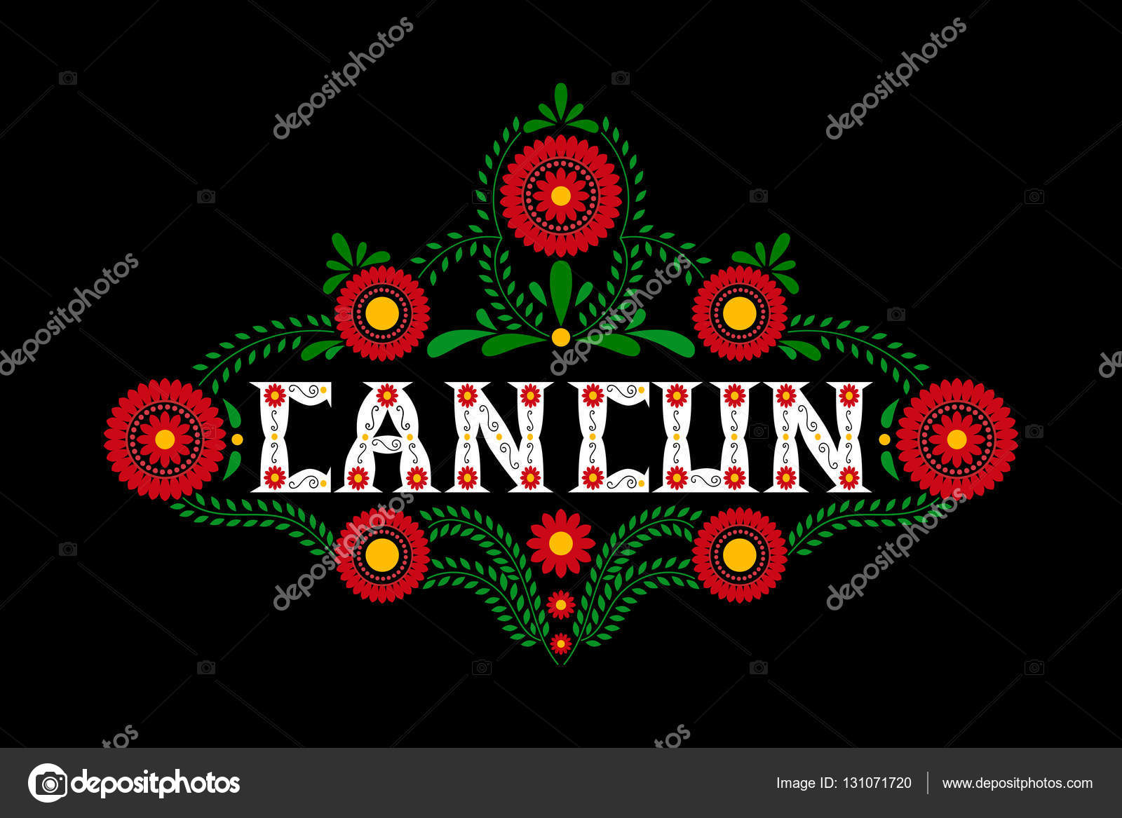Cancun mexican typography concept vector for tourist t shirt print ...