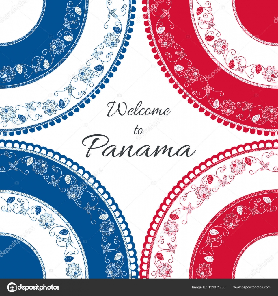 Bienvenidos a Panamá. Ilustración vectorial. Diseño de viajes con ...