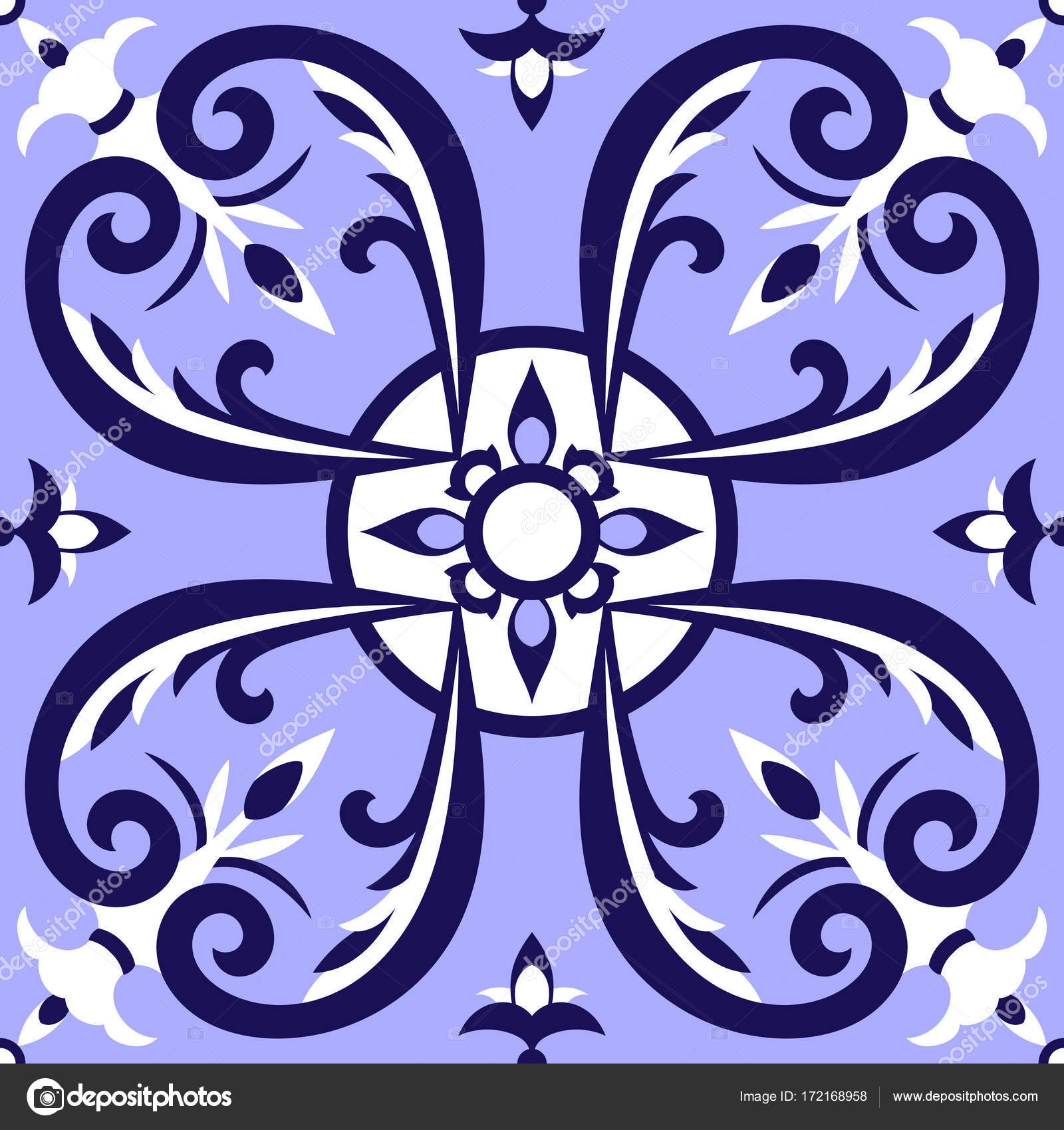 Italian tiles pattern vector Stock Vector Image by ©irinelle #172168958