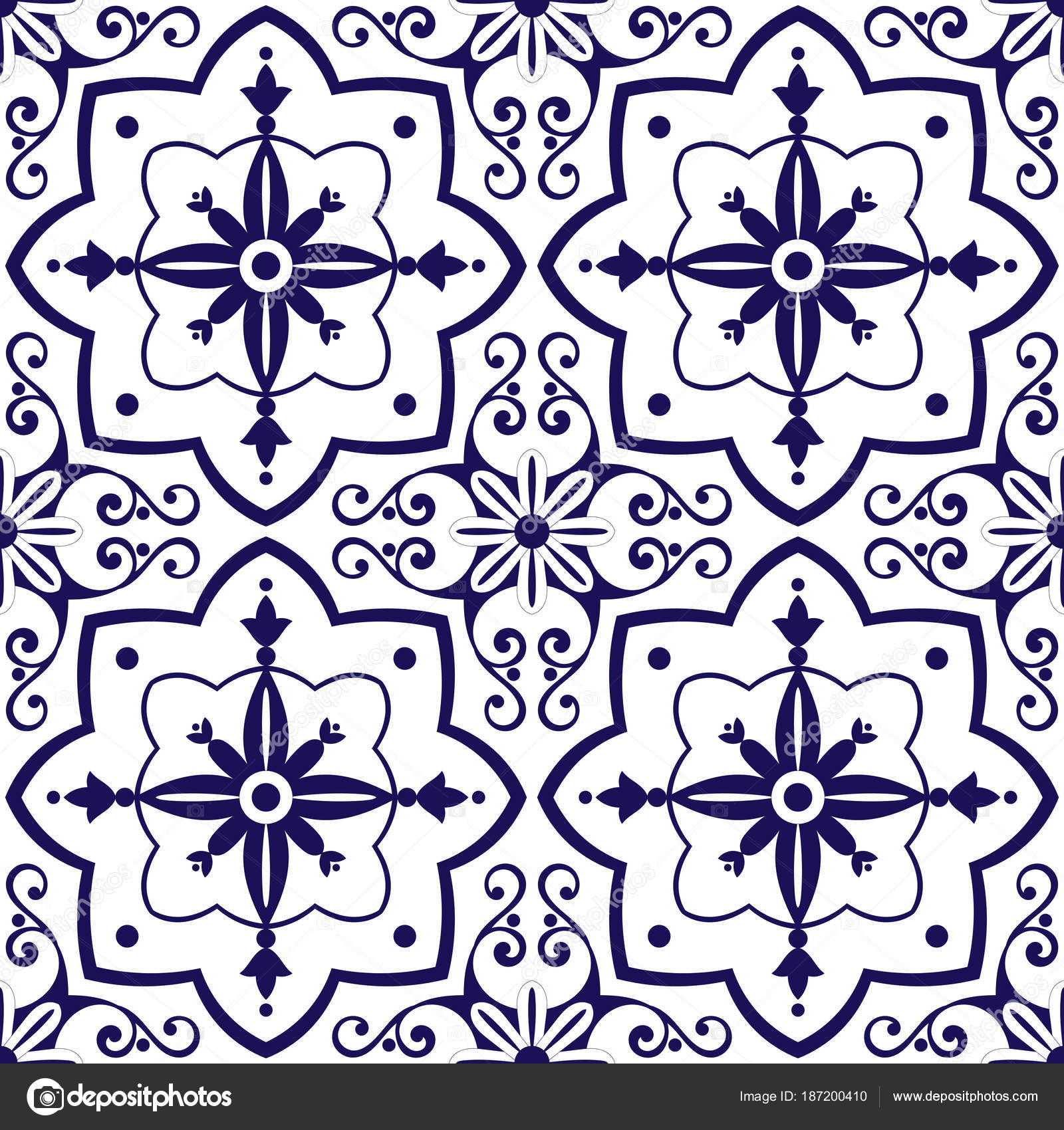 Mexican Tile Vector Pattern