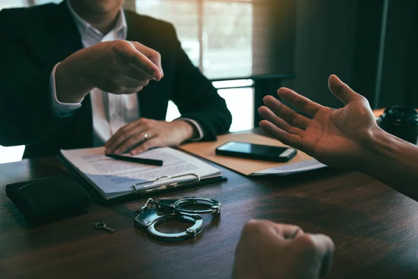 Police Officers Talking Allegations Wrongdoing Accused Burglary Cases ...