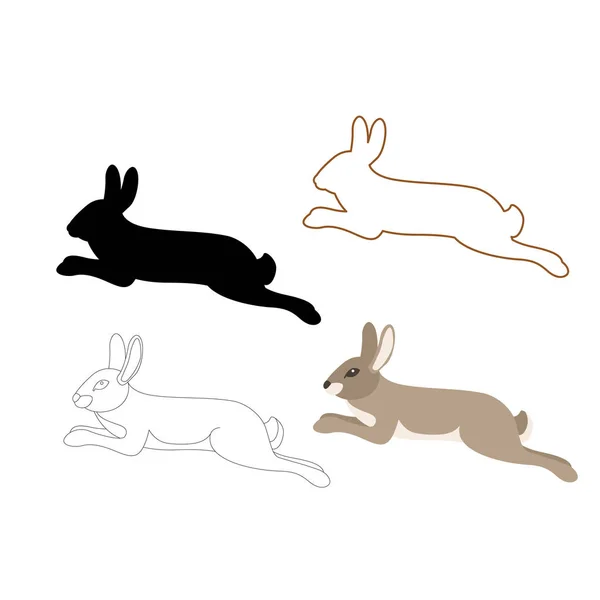 Running rabbit Vector Art Stock Images | Depositphotos