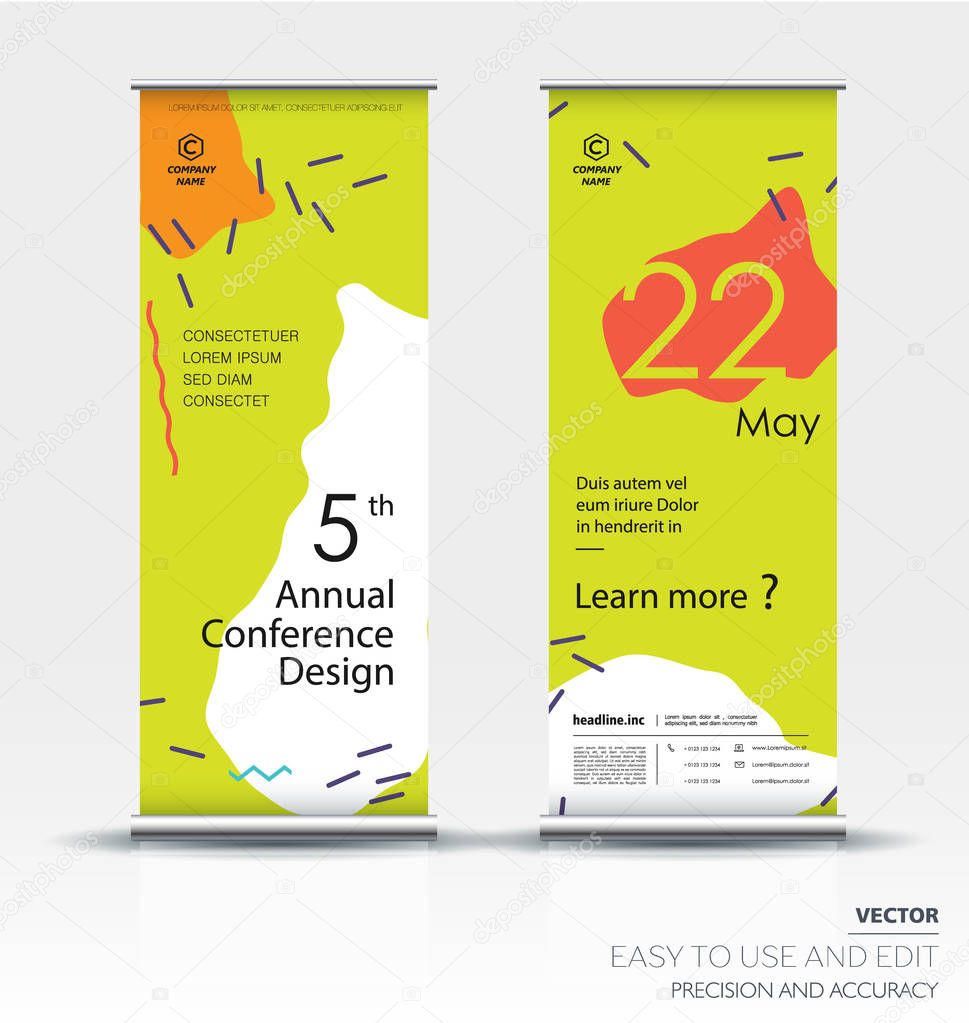 Dise o de una pancarta vertical enrollable 2024