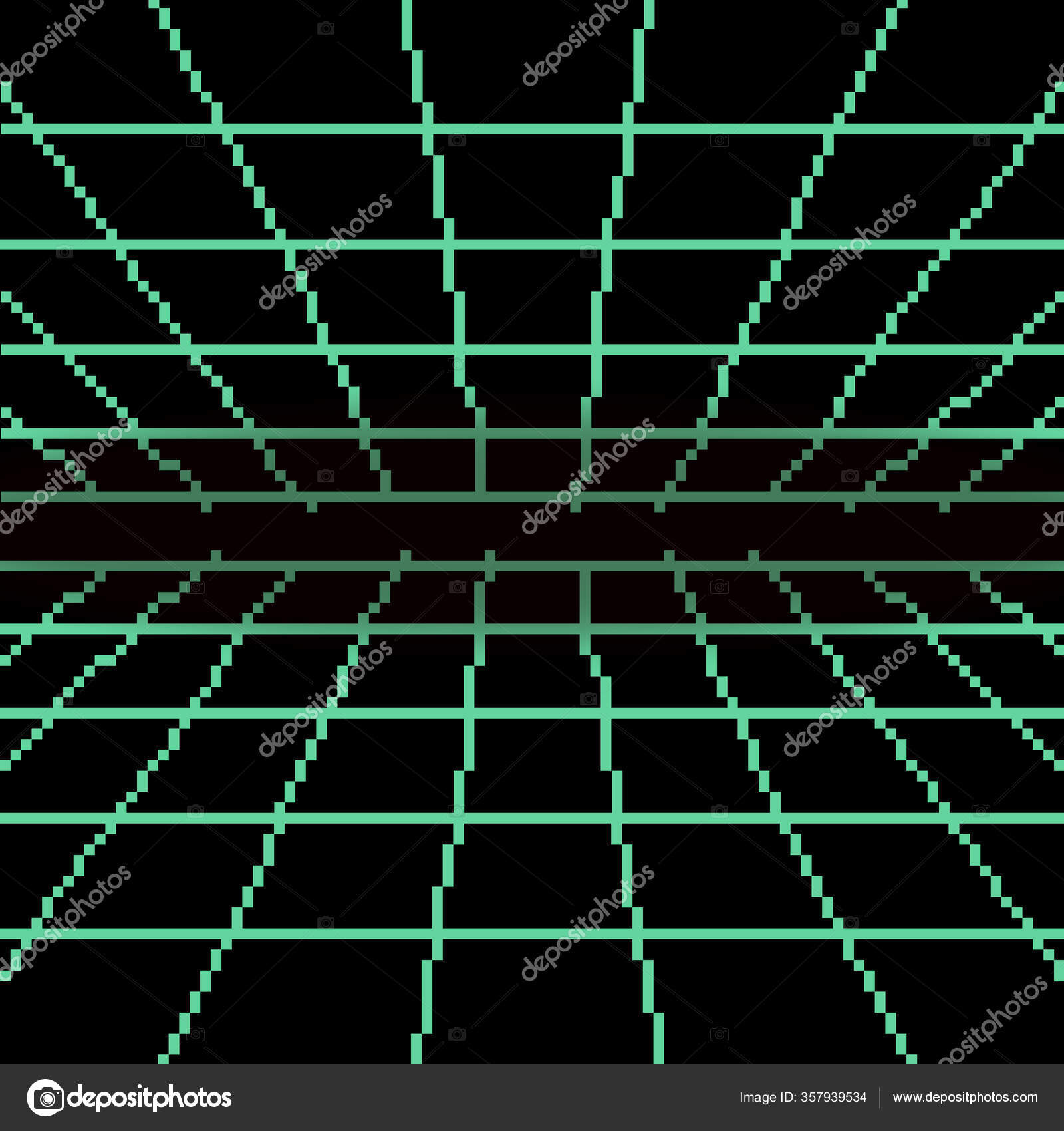 Vector Pixel Art 80S Retro Sci Background Pixel Art Background Stock ...