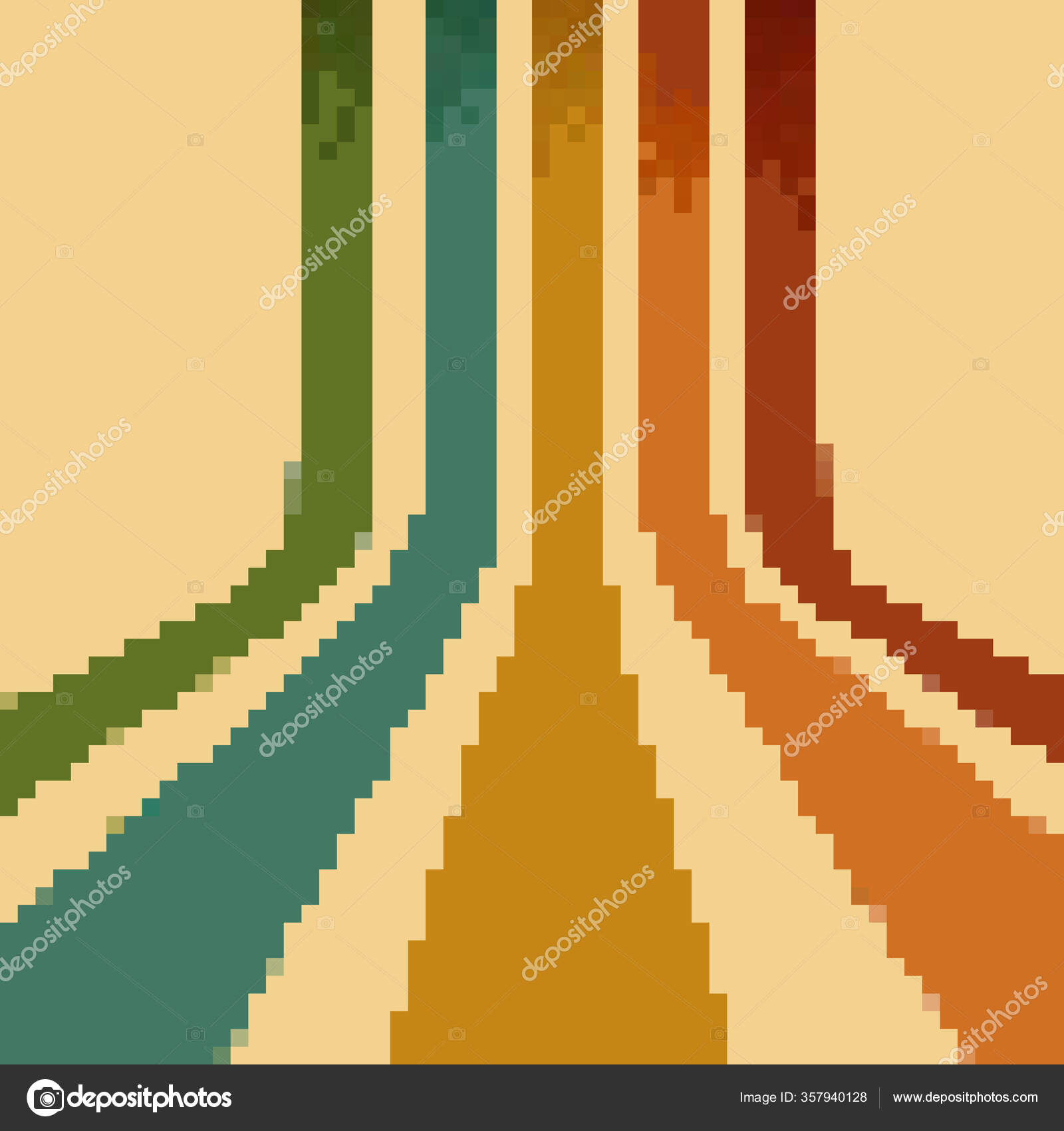 Vector Pixel Retro Futuristic Background Retro Wallpapers Seamless ...