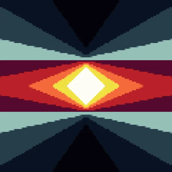 Vector Pixel Art 80S Retro Sci Background Pixel Art Background Stock ...