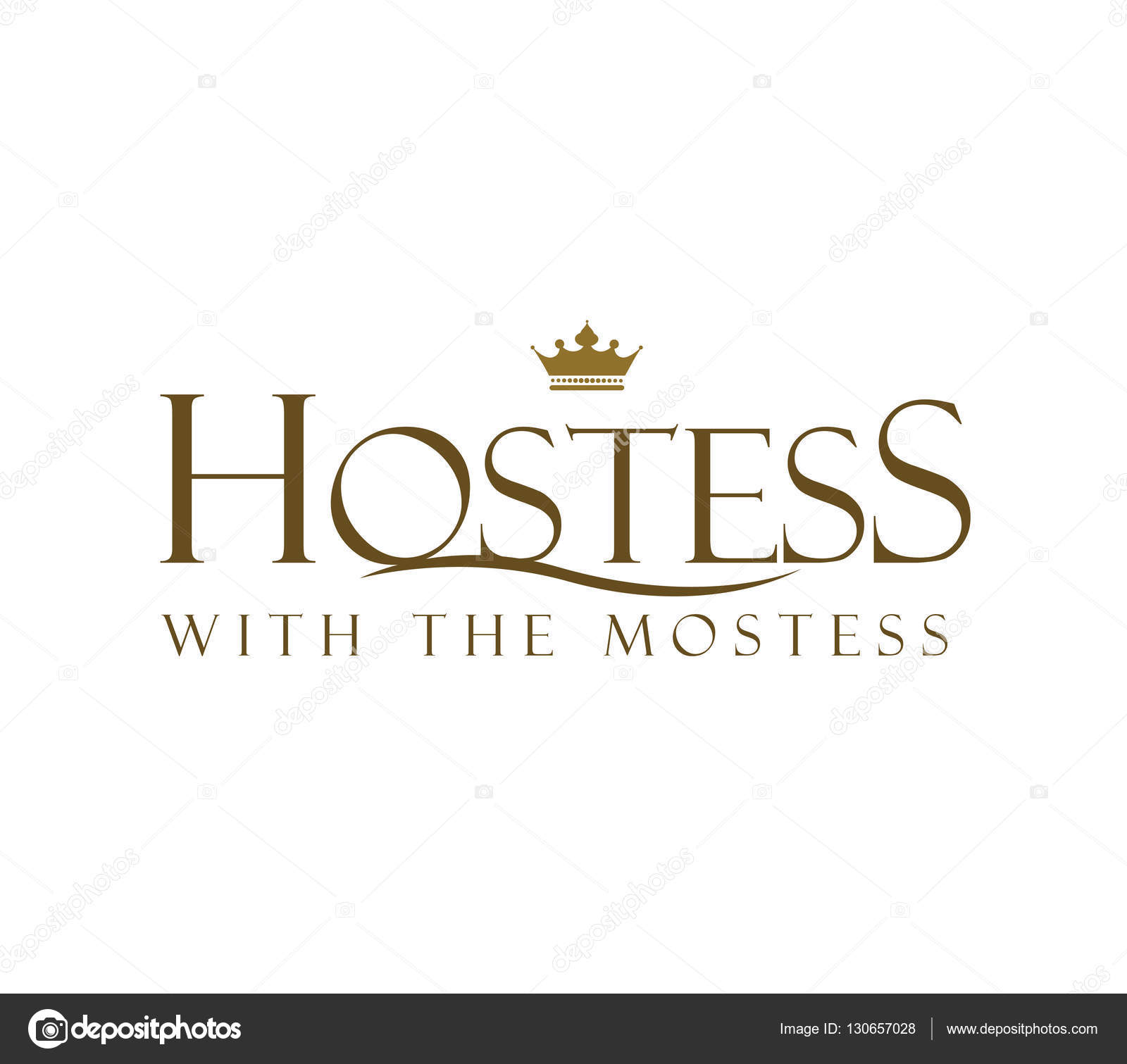 Hostess With The Mostess Logo Design Stock Vector Image By ©sdcrea