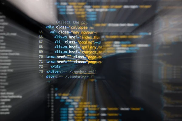 HTML and CSS code developing on laptop screen. Stock Photo by ©Casimiro ...