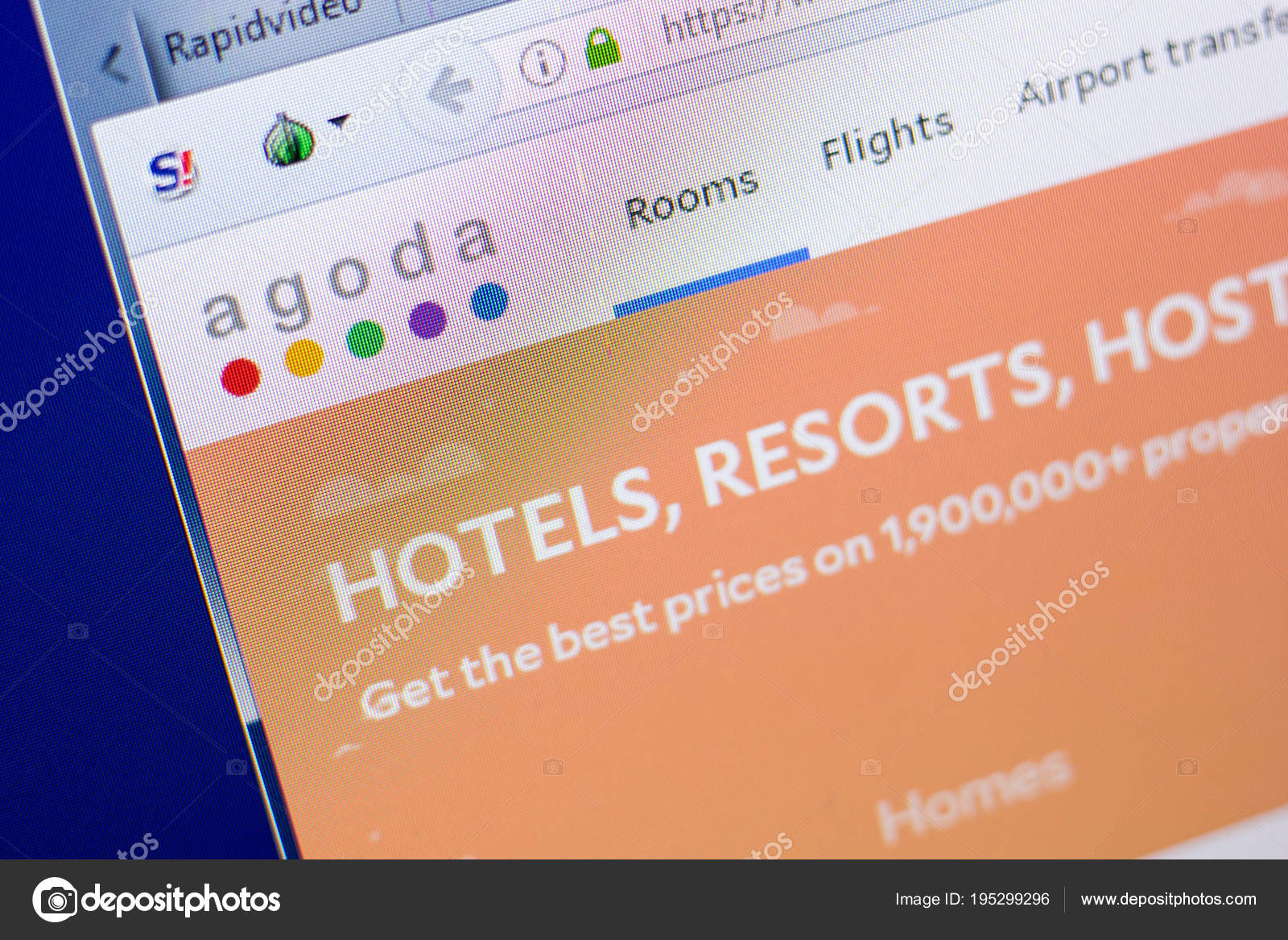 Ryazan Russia May 2018 Agoda Website Display Url Agoda Com — Stock Editorial Photo ...