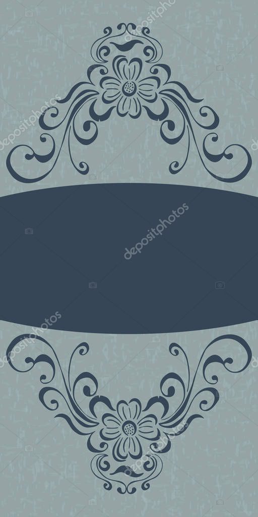 Vintage gray card ⬇ Vector Image by © Krot_OK | Vector Stock 128833168