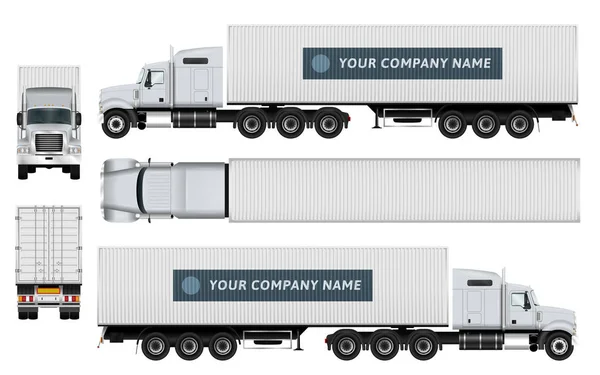 Tractor Trailer Template