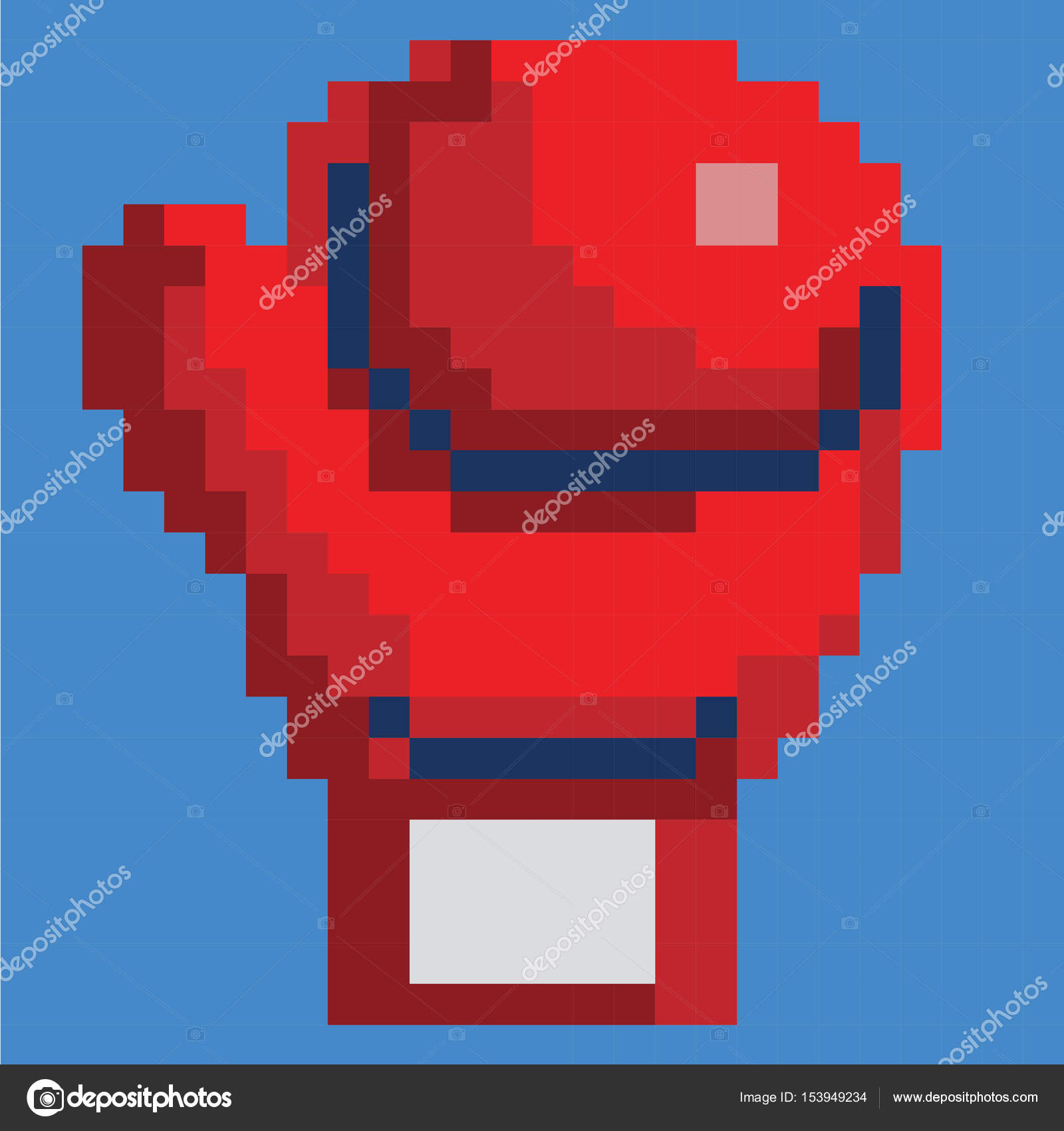 Pixelated Boxing Glvoe Stock Vector Image by ©aroderick #153949234